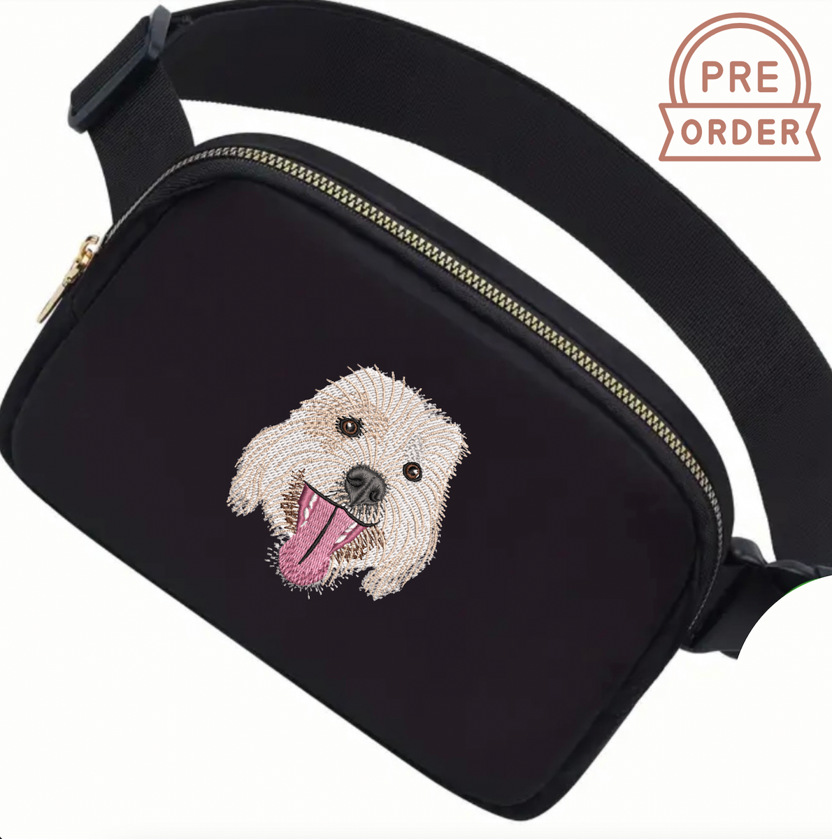 Embroidered Custom Pet Belt Bag – Pet Creativo