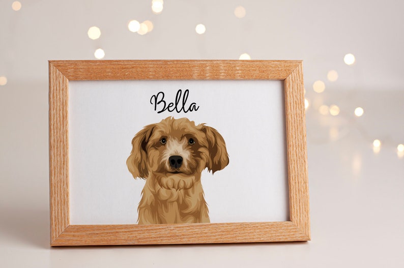 Custom Digital Dog Portrait – Pet Creativo